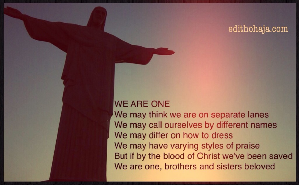 WE ARE ONE (POEM) – Edith Ohaja